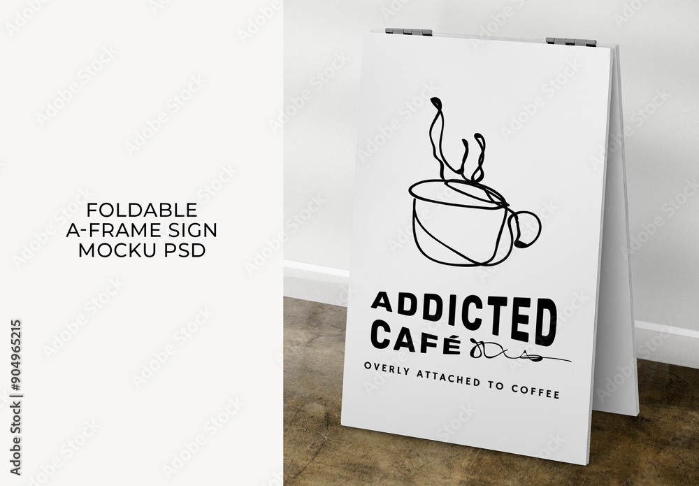 A Frame Sign Mockup Stock Template | Adobe Stock