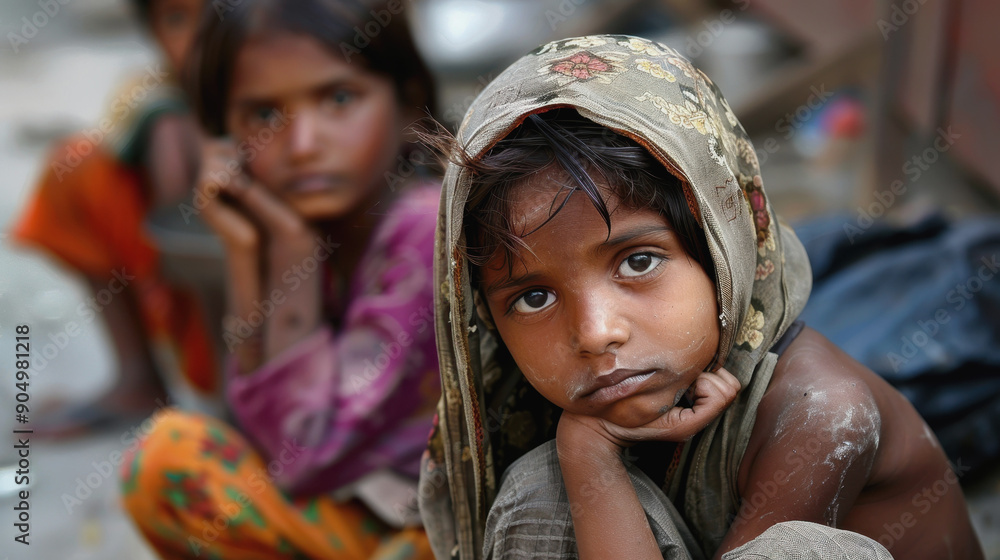 starving children. people are suffering from hunger. poor countries ...