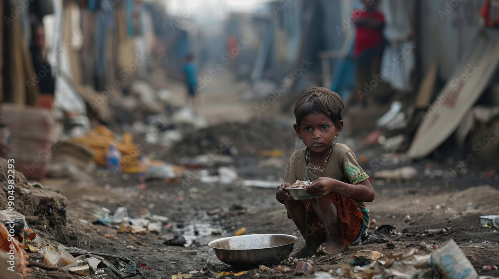 starving children. people are suffering from hunger. poor countries ...