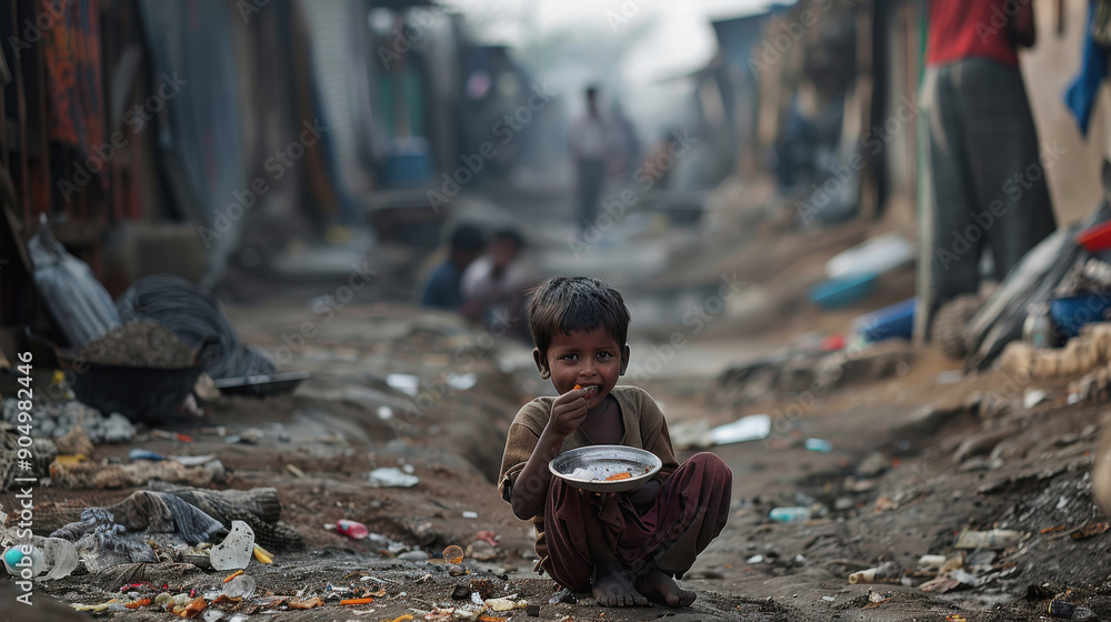 starving children. people are suffering from hunger. poor countries ...