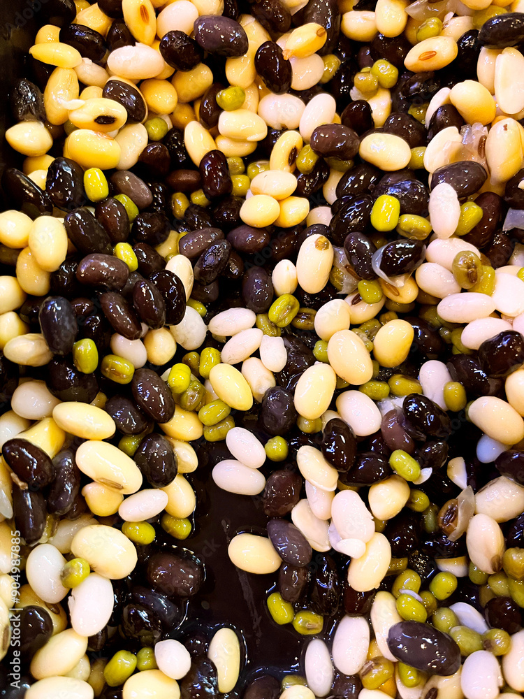 varieties of beans, beans and lentils, black and white beans, various ...