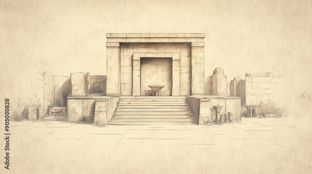 The Altar of Burnt Offering,Completed Altar of Burnt Offering in ...