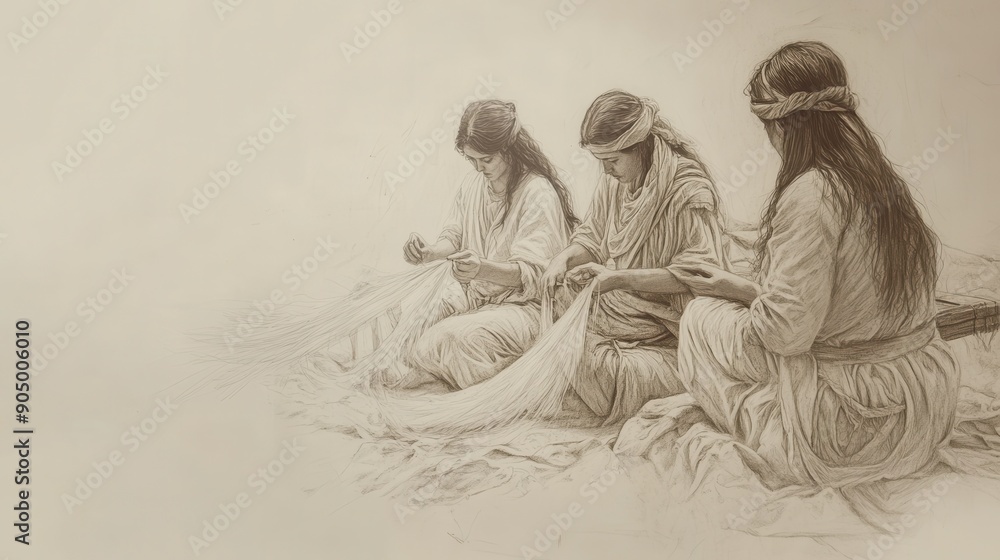 Exodus:The Tabernacle Construction, Biblical Illustration of Women ...