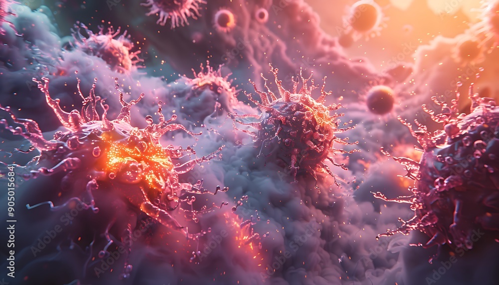 Cutting-Edge CAR T-Cell Therapy: A 3D Medical Animation ilustração do ...