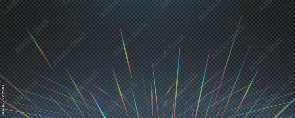 Background with the effect of rainbow rays halo, reflection of ...