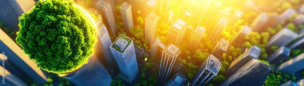 Futuristic Visual of Ozone Destruction by Refrigerants, Top View ...