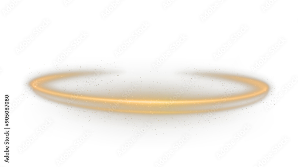 Festive gold stripe on white background. Yellow curl twirl for the ...