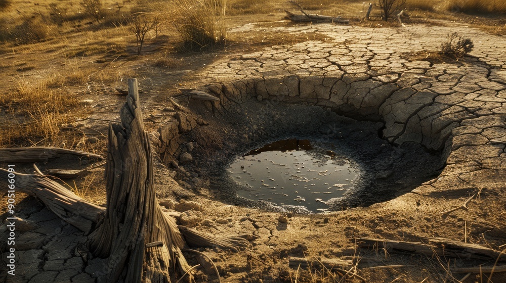 Wells that have dried up due to the long dry spell so there is no water ...