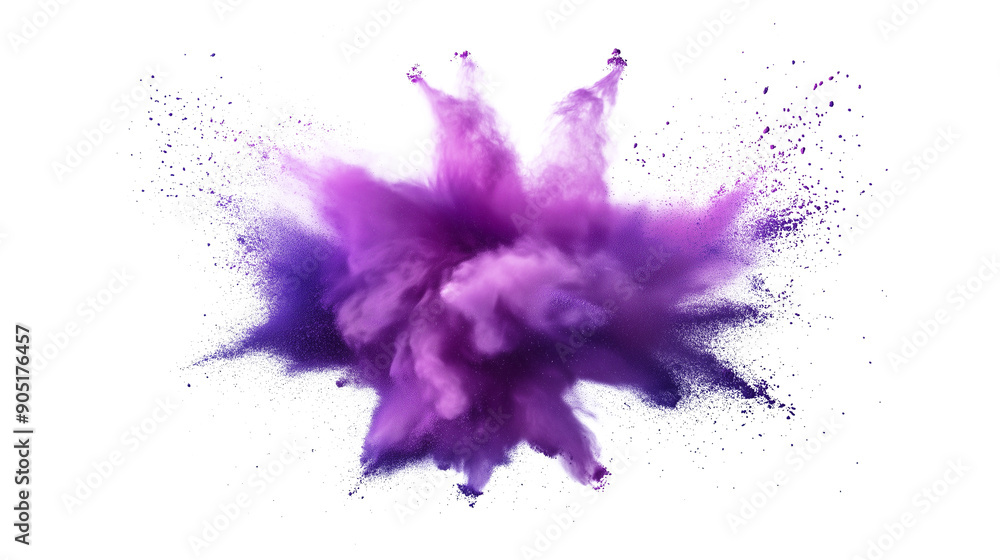 Bright Purple color explosion isolated on white transparent png ...