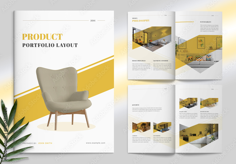 Product Portfolio Layout Stock Template | Adobe Stock
