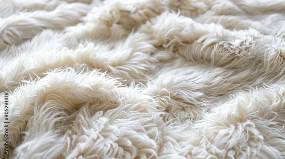 A pearl color background with a soft, furry texture. The plush surface ...