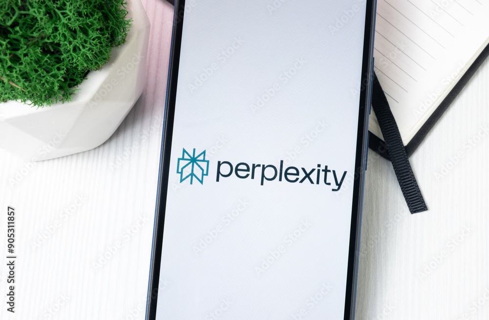 New York, USA - 21 June 2024: perplexity Logo on Phone Screen, App or ...