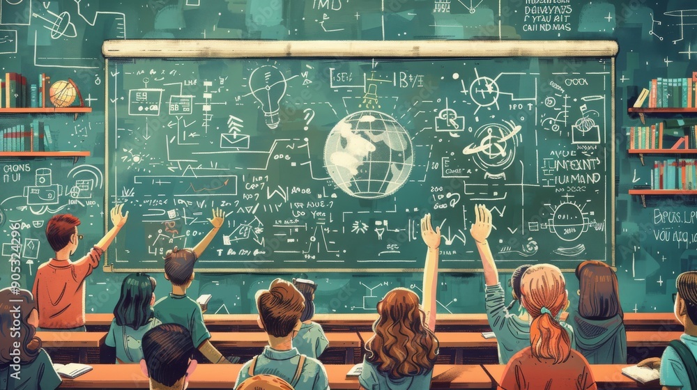 classroom clip art , students raising hands clip art , physics problem ...