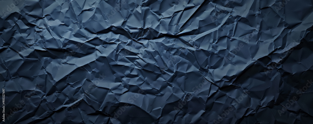 Dark navy blue background with a crumpled paper texture, adding depth ...