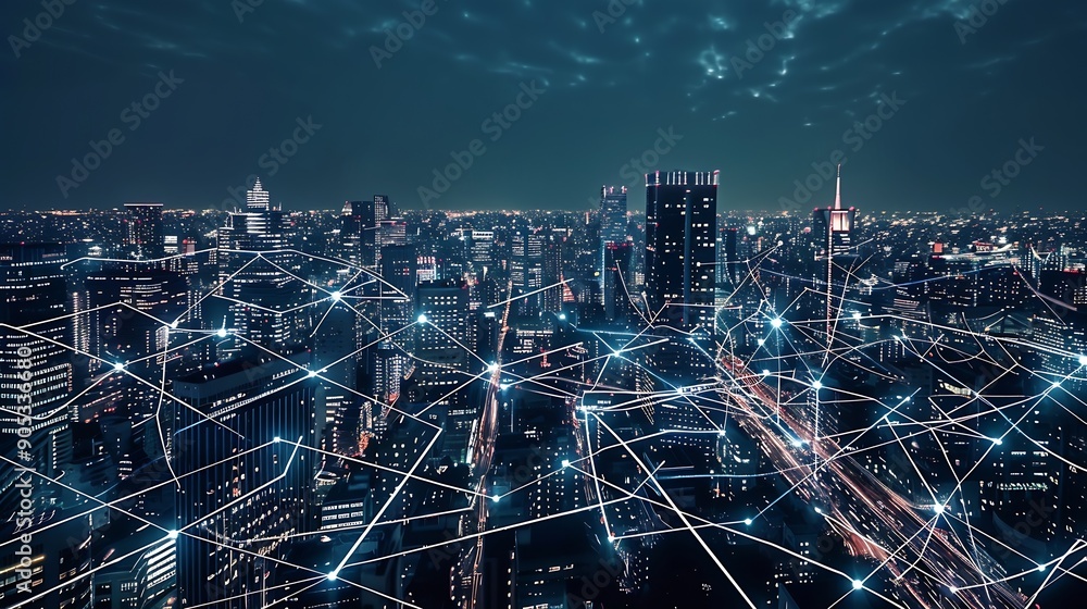 Smart digital city with connection network reciprocity over the ...