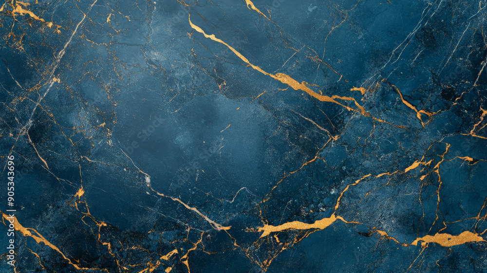 A high-resolution texture of blue Italian marble with gold veins. The ...