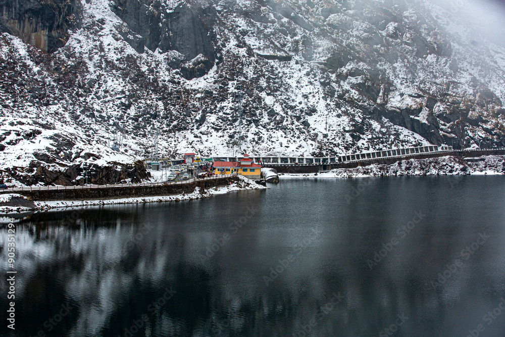 Tsomgo Lake, also known as Tsongmo Lake or Changgu Lake, is a glacial ...
