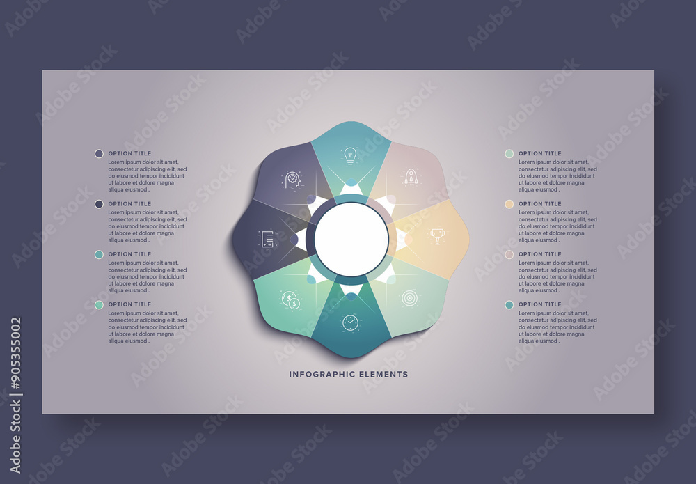 8 Step Workflow Infographic Stock Template | Adobe Stock