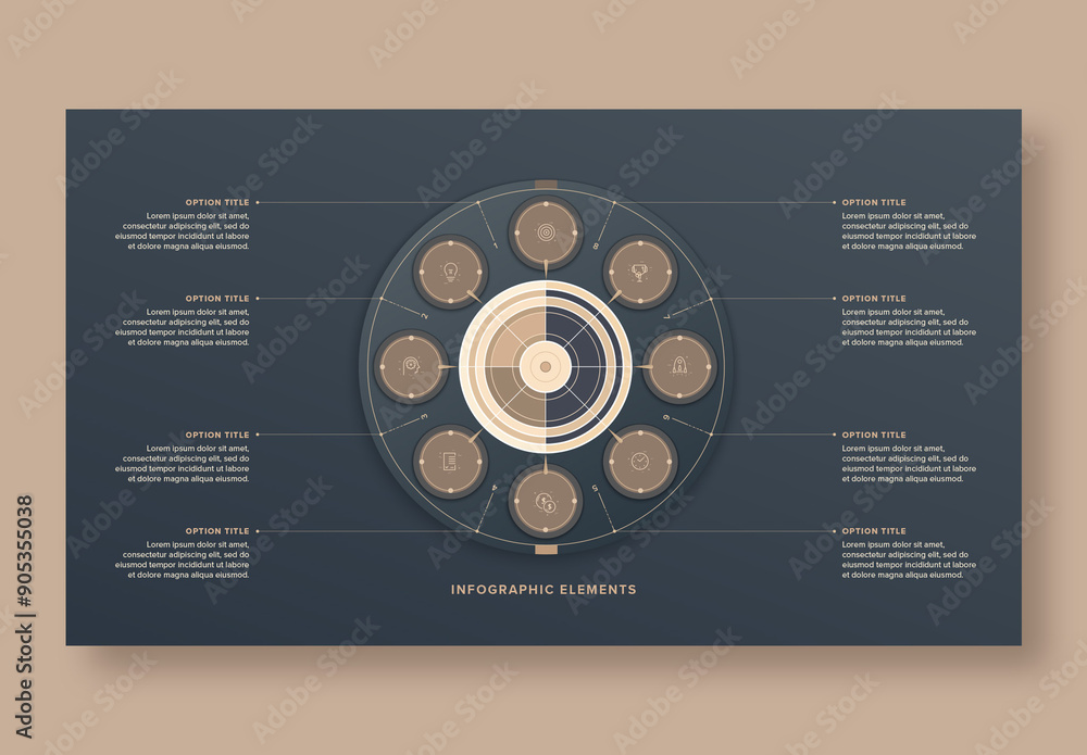 8 Step Workflow Infographic Stock Template | Adobe Stock
