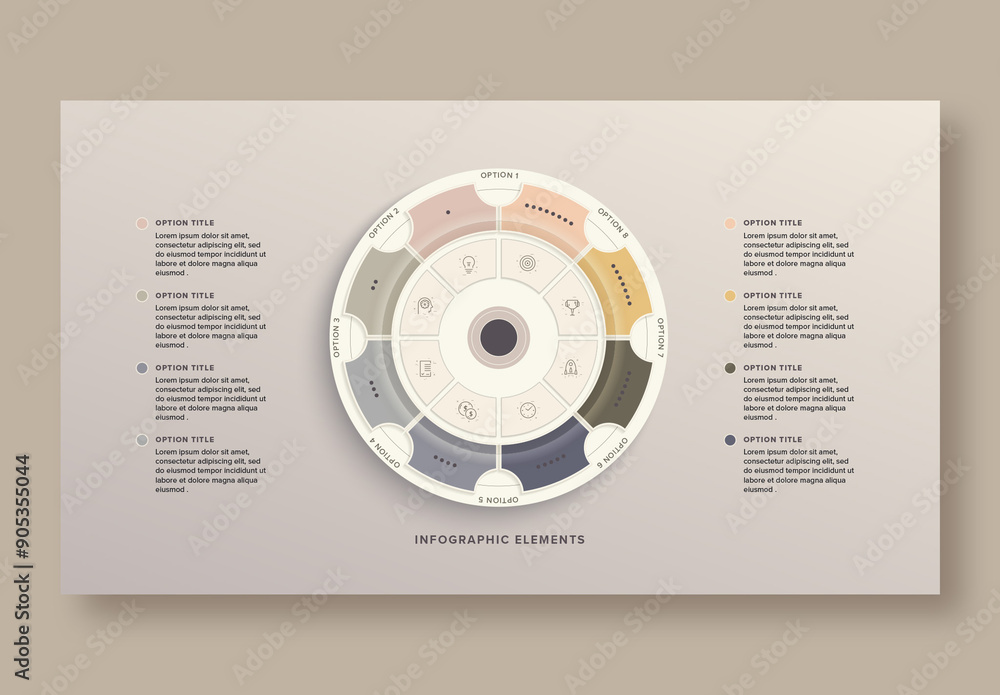 8 Step Workflow Infographic Stock Template | Adobe Stock
