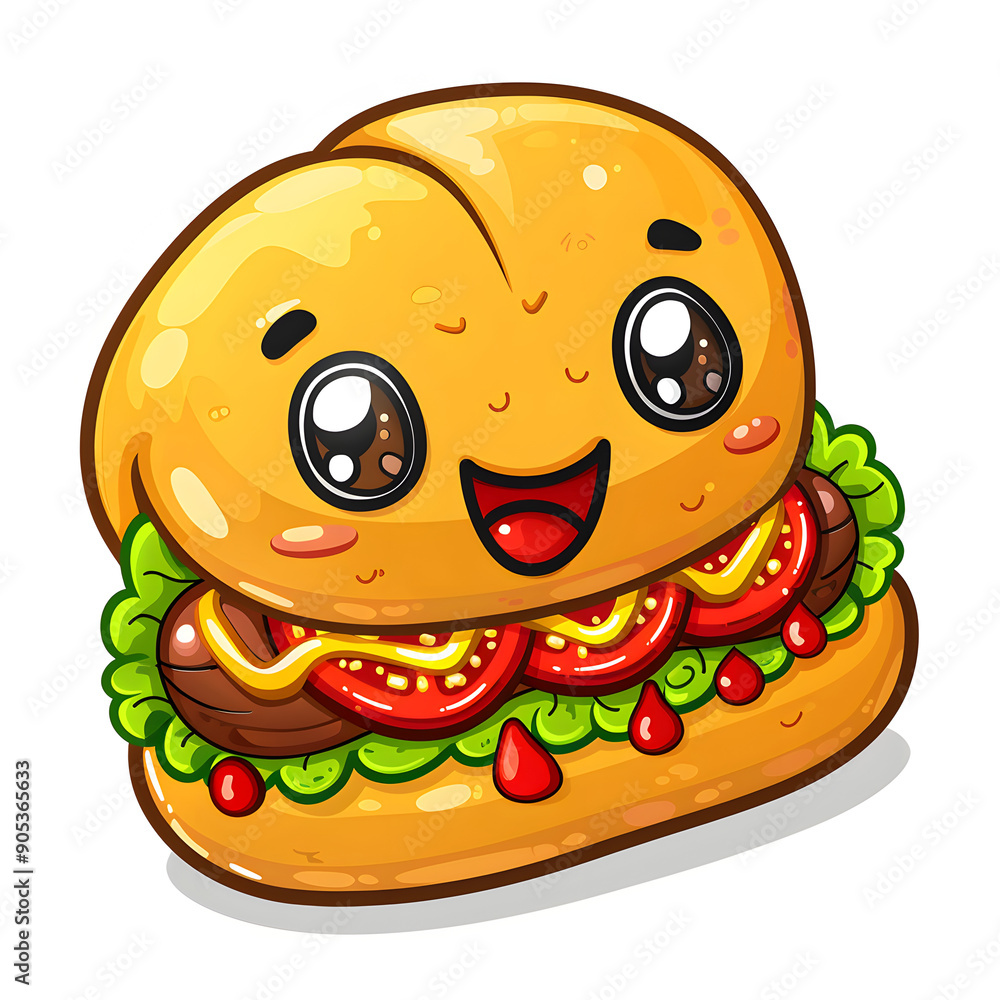 cartoon hot dog character in retro 70s style. street food vector ...