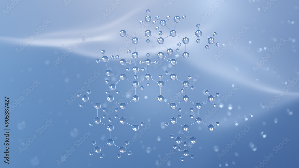 clarithromycin molecular structure, 3d model molecule, antibiotic ...