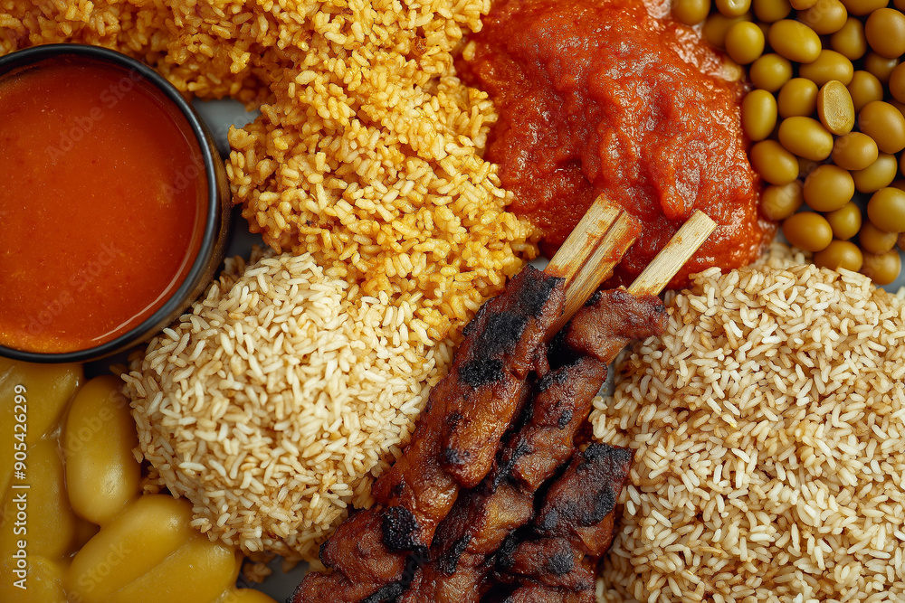 Embark on a culinary adventure through Nigeria with a stunning close-up ...