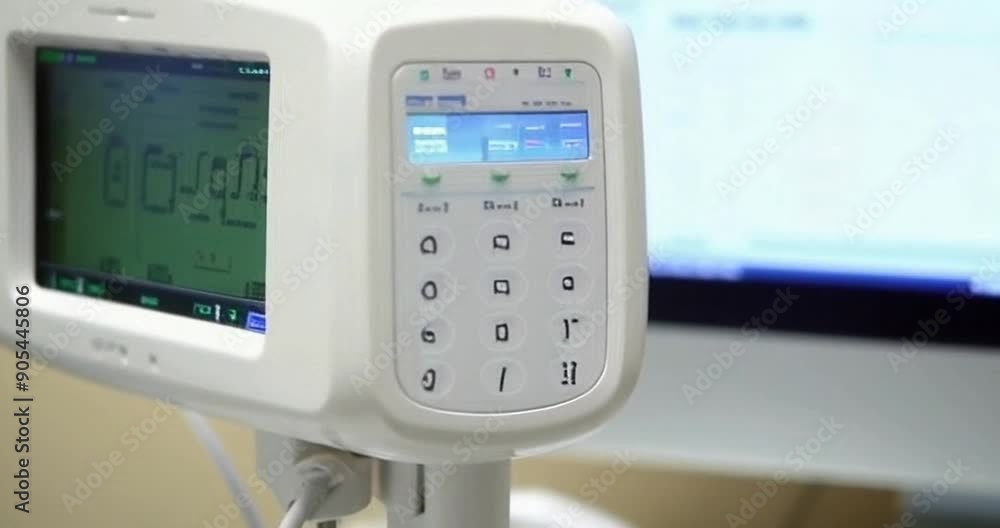 Advanced Medical Monitoring Equipment Displayed During Patient ...