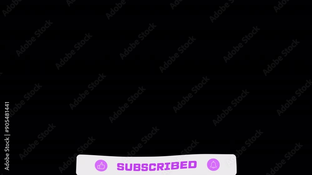 Creative Like Share and Subscribe Text with Box Animation on a ...