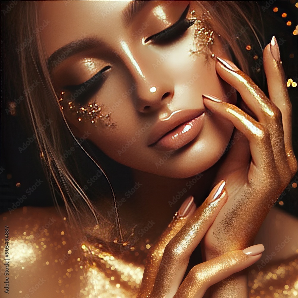 118 33 Fairy gold A delicate and ethereal shade of gold that gli Stock ...