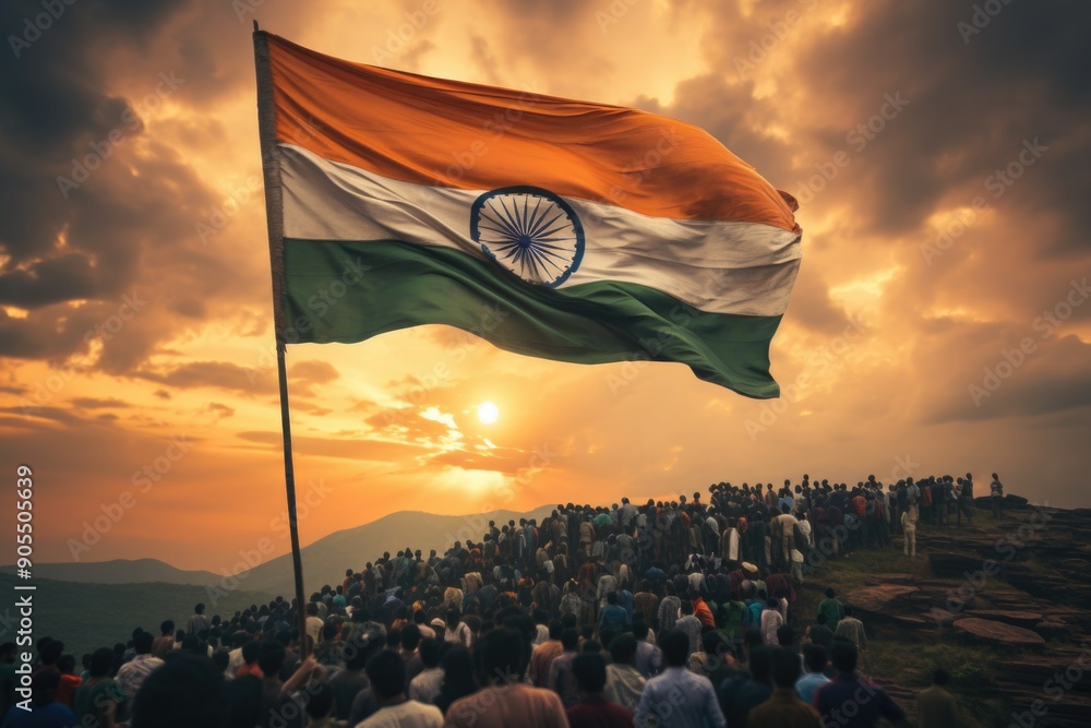 Sovereign celebration: India independence day, commemorating triumph of ...
