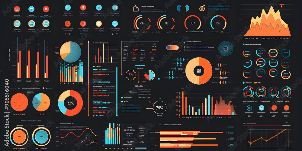 ภาพประกอบสต็อก Business Icon Chart for Data Analysis. Comprehensive ...