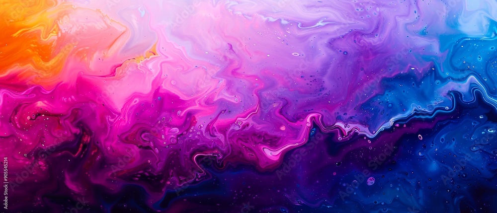 Bright, vibrant contemporary painting with pale background elements ...