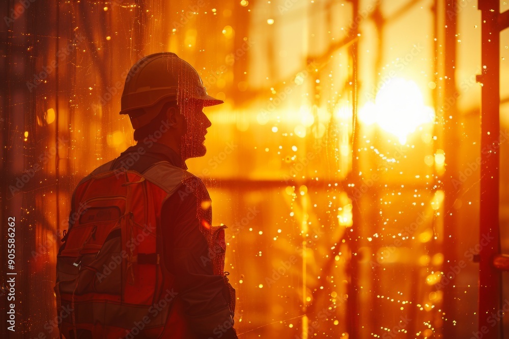 Construction Workers Brave the Intense Heatwave, Demonstrating ...