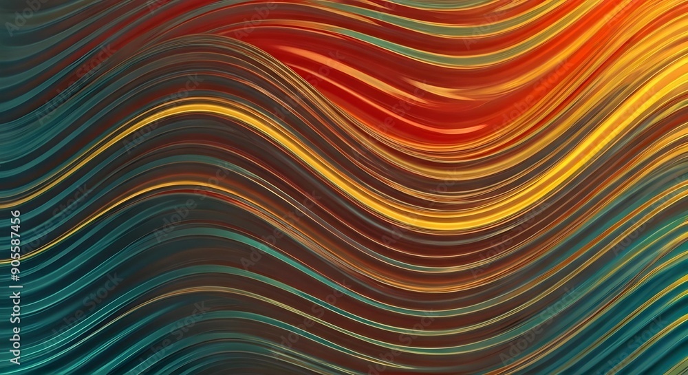 An abstract background with vibrant, swirling patterns in bold colors ...