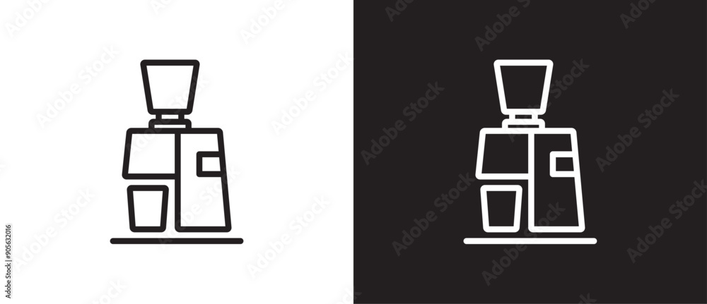 Office coffee machine, Coffee shop tools icon. Coffee maker equipment ...