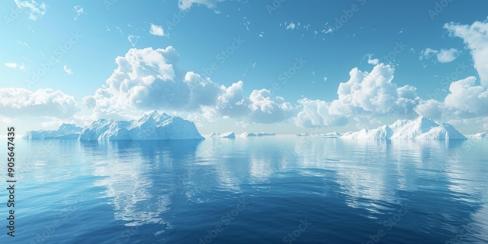 Photo & Art Print Melting Ice Caps in the Arctic Ocean Environment, a ...