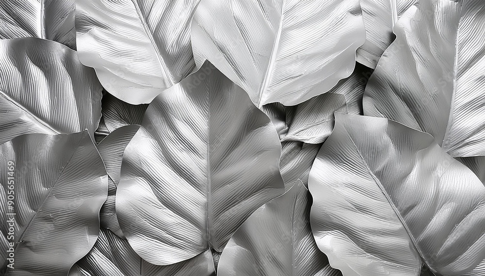 seamless silver leaf background texture transparent overlay shiny light ...