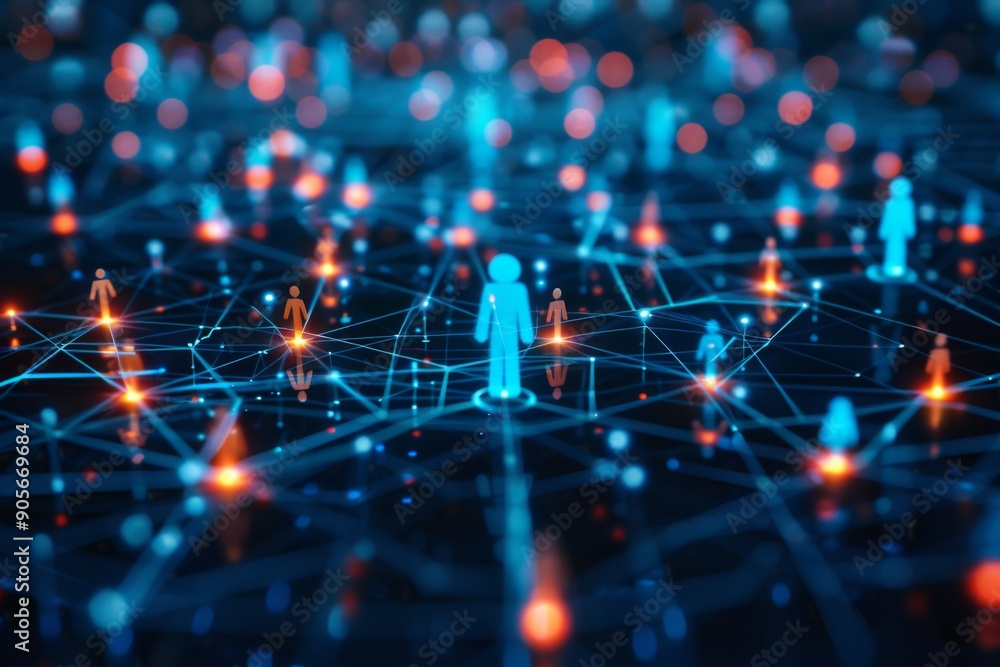 Global Tech Synergy: An AI-Generated Illustration of Digitally ...