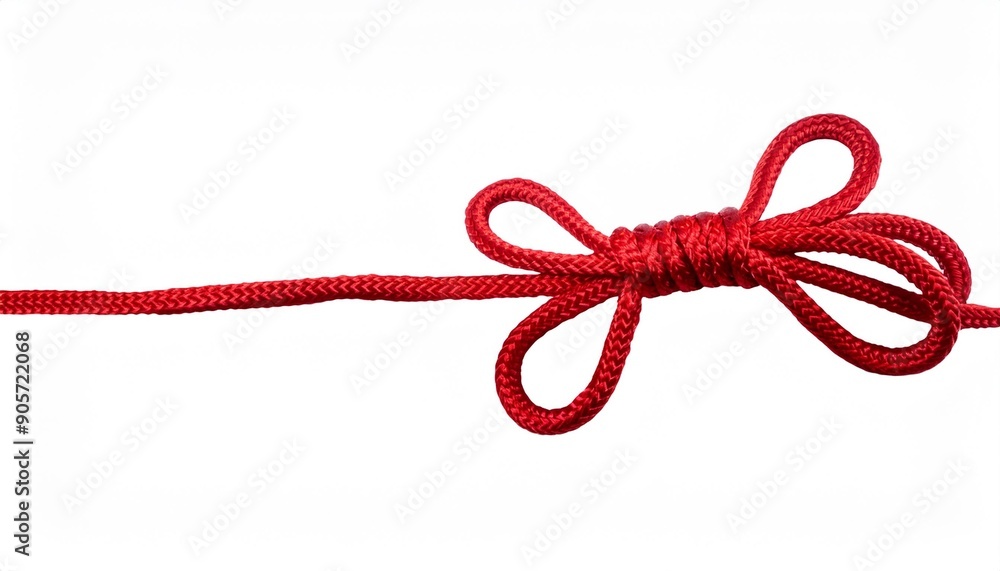 red rope with knot png red thick string with rope in the middle ...