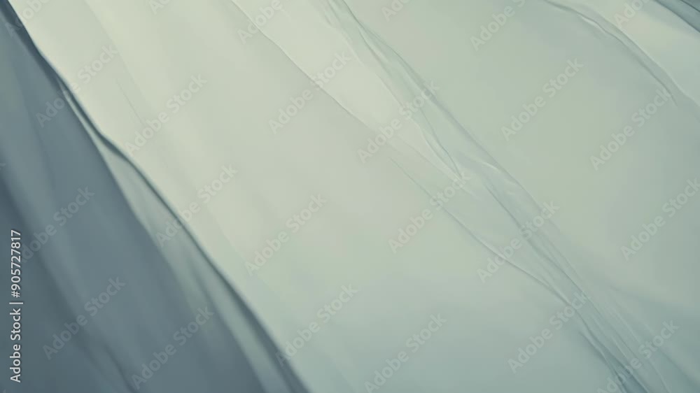 Transparent layers of fabric billowing and cascading in a gentle breeze ...