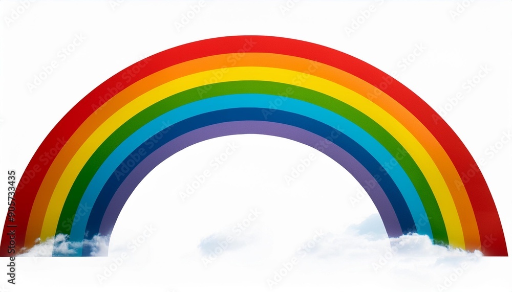 rainbow on isolated transparent background effect after rain abstract ...