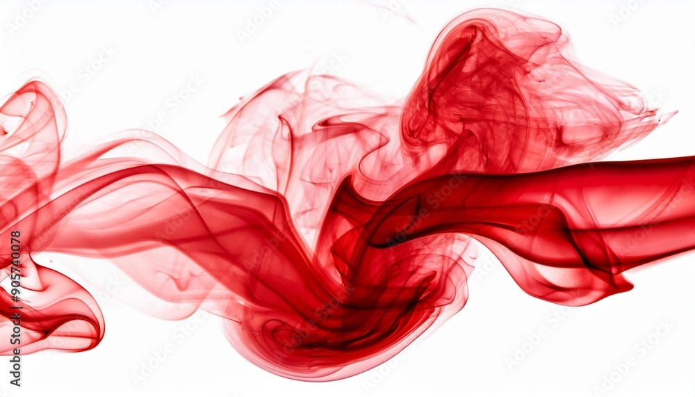 abstract red smoke on transparent background dramatic red smoke clouds ...