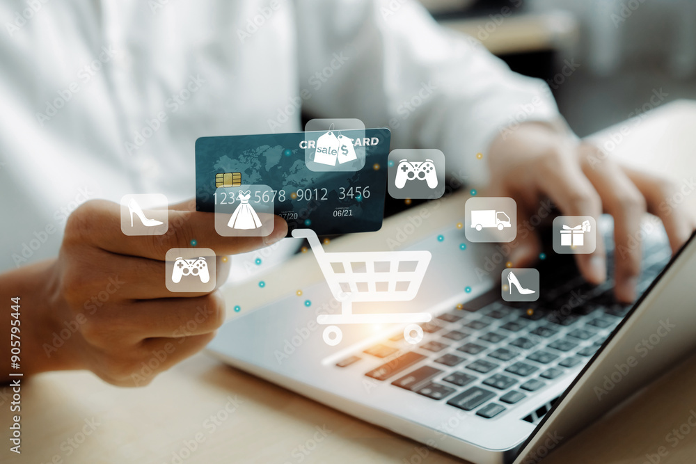 Customer open hologram graphic interface controlling device choosing ...