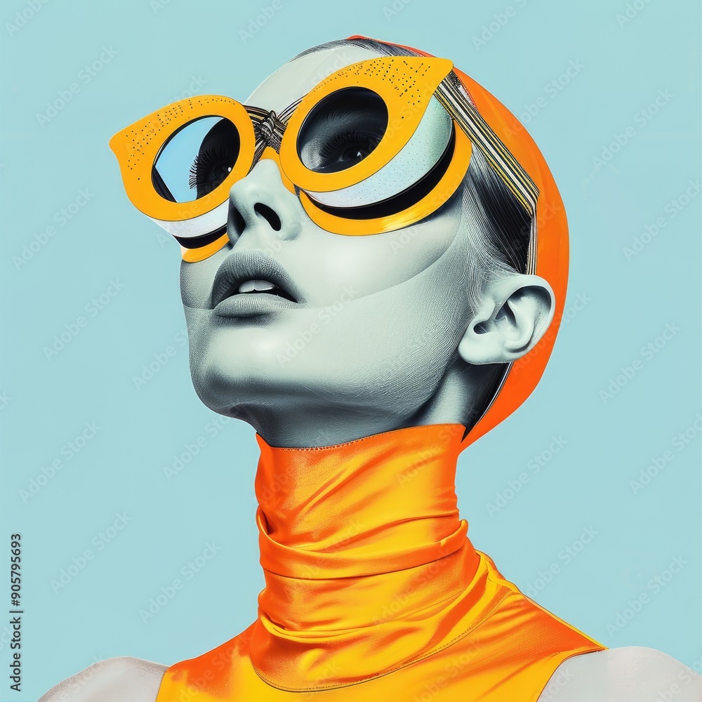 Captivating collage, visual trends with minimalist design, a sleek and ...