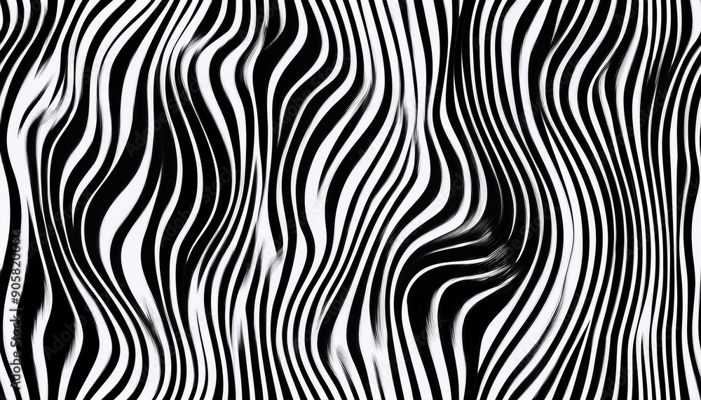 seamless vertical zebra skin or tiger stripe pattern tileable black and ...
