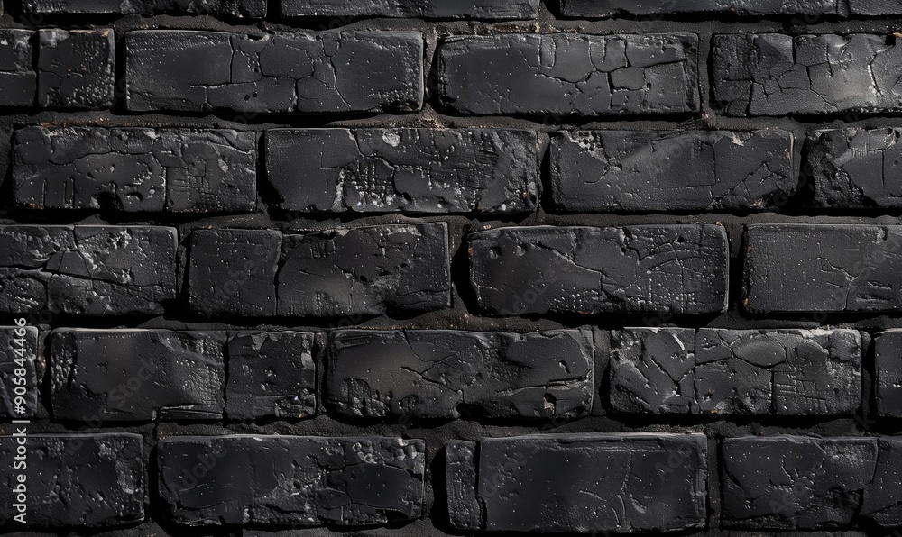 Black brick background illustration with rustic texture and classic ...