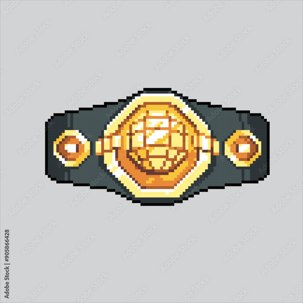 Pixel art illustration Boxing Belt. Pixelated Boxing Belt. Boxing Belt ...