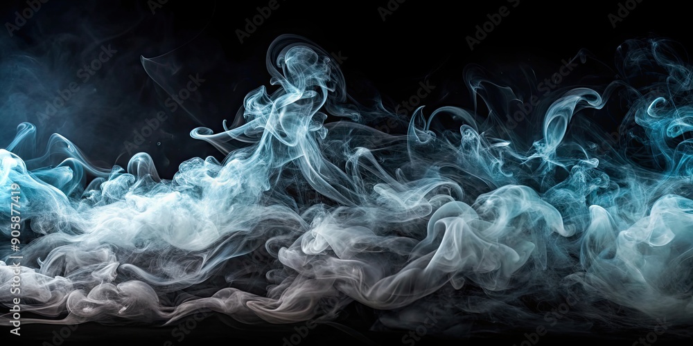 Enigmatic waves of dark obsidian smoke for moody visuals, Obsidian ...