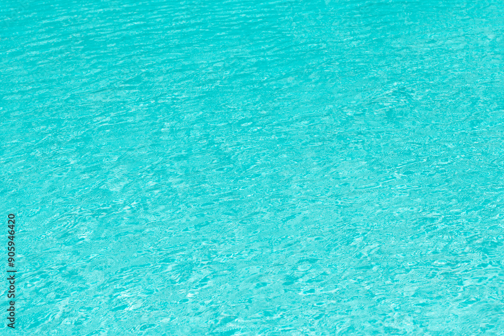 Pool side resort with pool water surface background. Sea ripples on ...